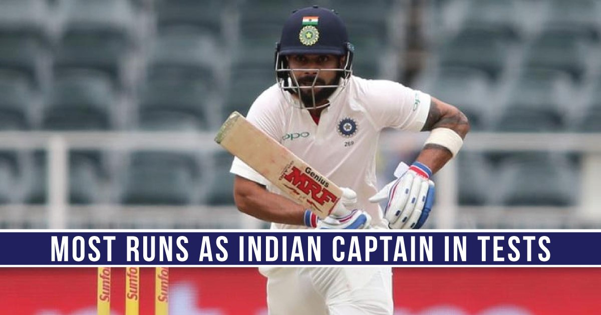 Stats: Most runs as Indian captain in Test cricket
