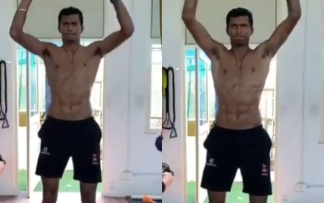 Navdeep Saini flaunts his perfect physique in a new workout video