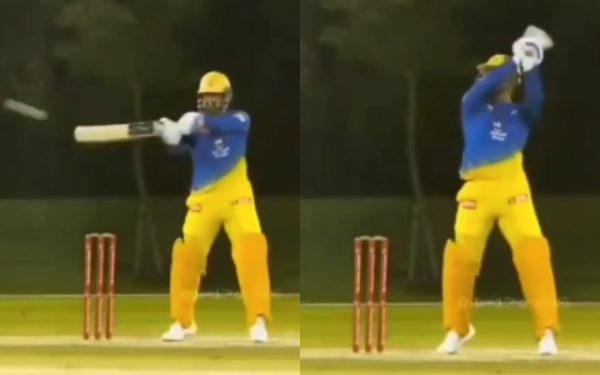 IPL 2020: MS Dhoni brings back his trademark Helicopter shot; video ...